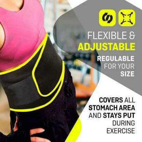 Buy Olsic Unisex Black Solid Neoprene Body Shaper L Online at Best ...