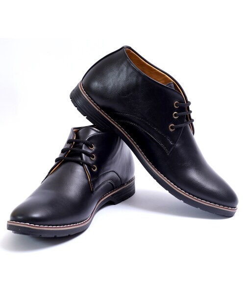 Buy Advick Black Formal Shoes For Men Lace Up SM-A-2302-BLK-8 Online at ...
