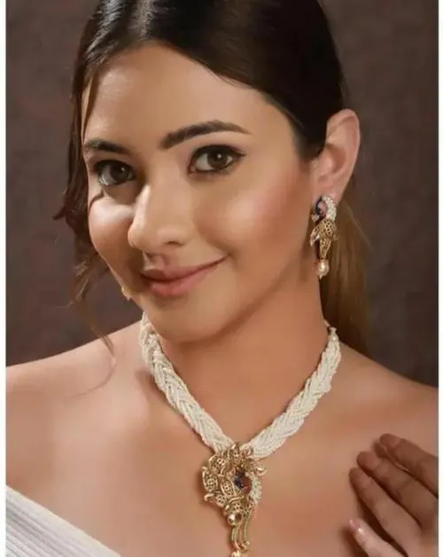 Buy MEVAS Fashion Latest Stylish Fancy Pearl Choker Traditional ...