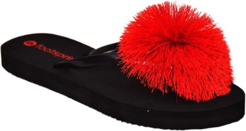 Buy Footspring Girls Flip Flop Slippers (Red) Online at Best Prices in ...