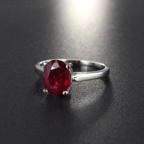 Buy Chopra Gems & Jewellery Brass Original Ruby Ring (Men and Women ...