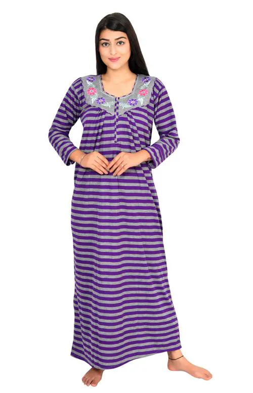 Buy Magnen Women's Woolen Nighty For Winter | Nighty For Women | Winter ...