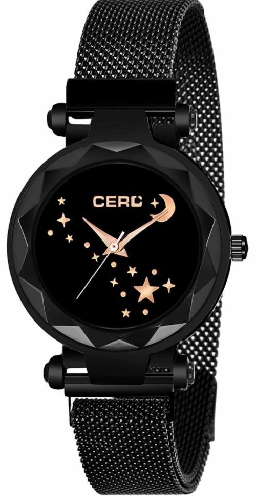 Buy CERO C-Moon Analog Black Dial And Multicolor Strap Watch For Women ...