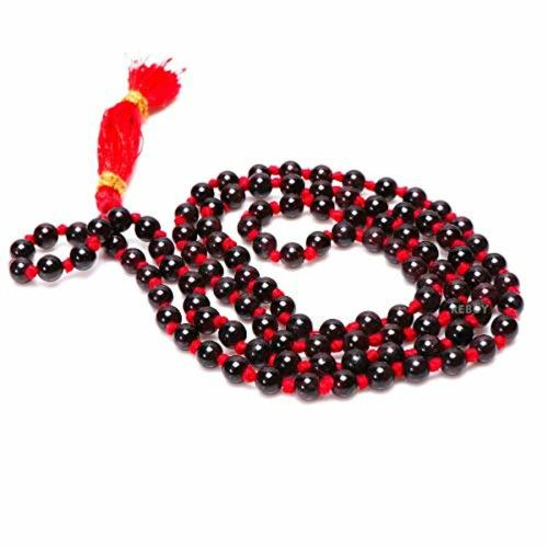 Buy REBUY Beads Metal Crystal Healing Stone Jaap Mala (Unisex) Online ...