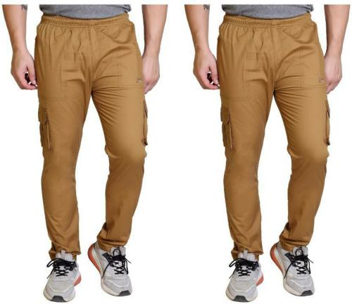 Buy US Raw Vintage Vintage Men Brown, Brown Cotton Blend Cargos Online ...