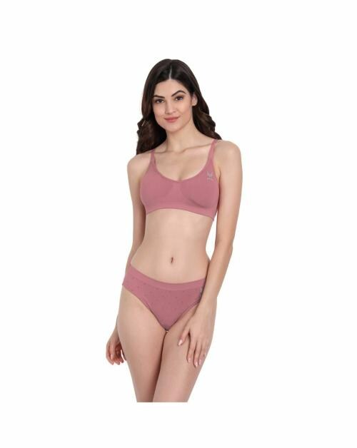 Buy Heka Seamless Pretty Basic Bra & Polka-Dot Panty Set Online at Best Prices in India - JioMart.
