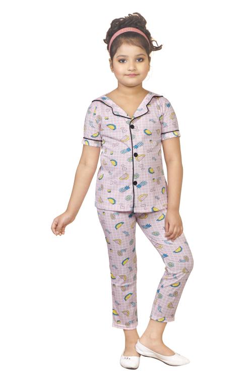 Buy Burbn Girls Pink Night Suit Online at Best Prices in India - JioMart.
