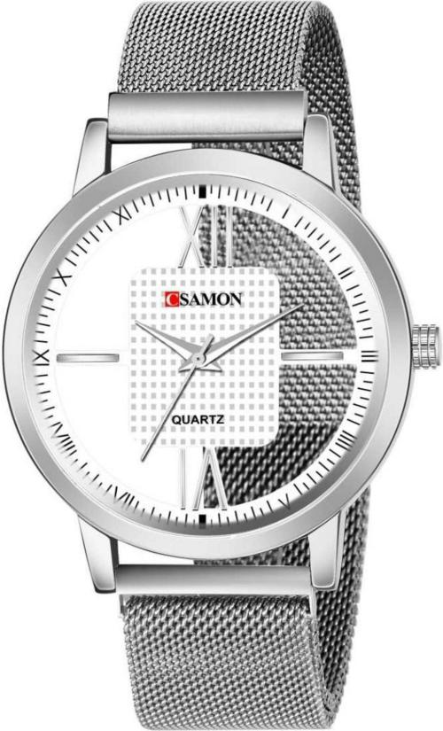 Buy Bolun Analog Silver Dial Silver Strap Watch For Men Online at Best ...
