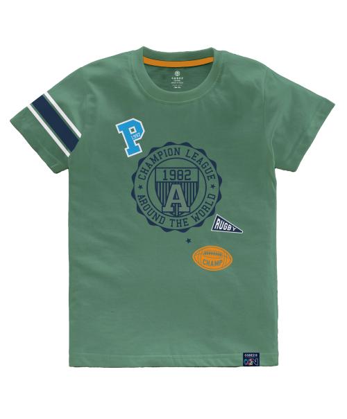 Buy CODEZ Boys Cotton printed Casual tshirts | Pack of 1 | Olive | 7-8 Y Online at Best Prices ...