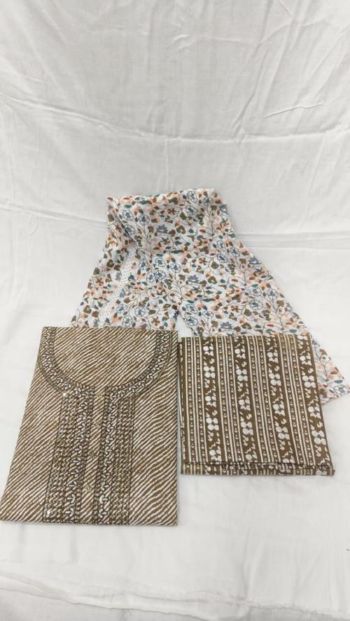 Buy VIBRANCE Women's Cotton Slub Printed Unstitched Salwar Suit Dress ...