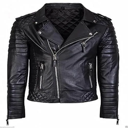 Buy Hiller Men Black Solid Leather Jacket Online at Best Prices in ...