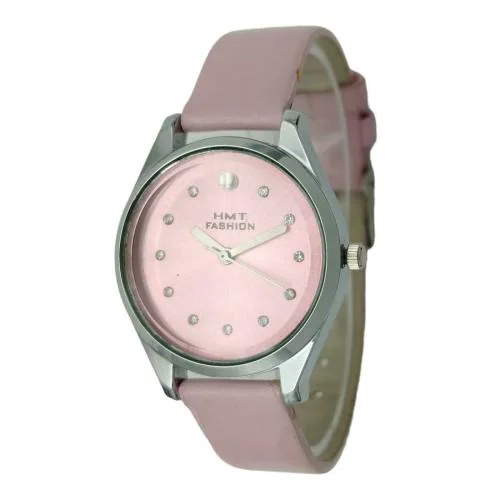 Buy HMT FASHION Pink Quatz Movement Dial PU Strap Watch for Women and ...