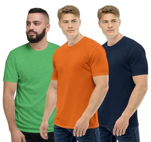 Buy CLOTHINK HUB Men's Regular Fit Half Sleeve Plain Solid Casual Wear ...