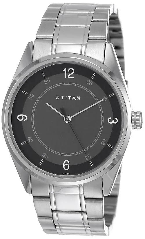 Buy Titan Analog Dial Black Band Silver Neo Watch-Nm1729Sm03 For Men ...