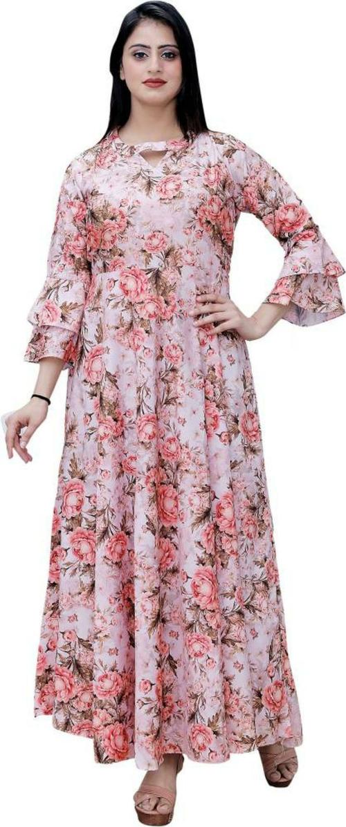 Buy MISS AYSE Women Multicolor Floral Polyester Kurti Online at Best ...