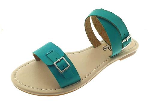 Buy Irnado Women Deluxe_Turquoise_9 Casual Sandal (Turquoise) Online at ...