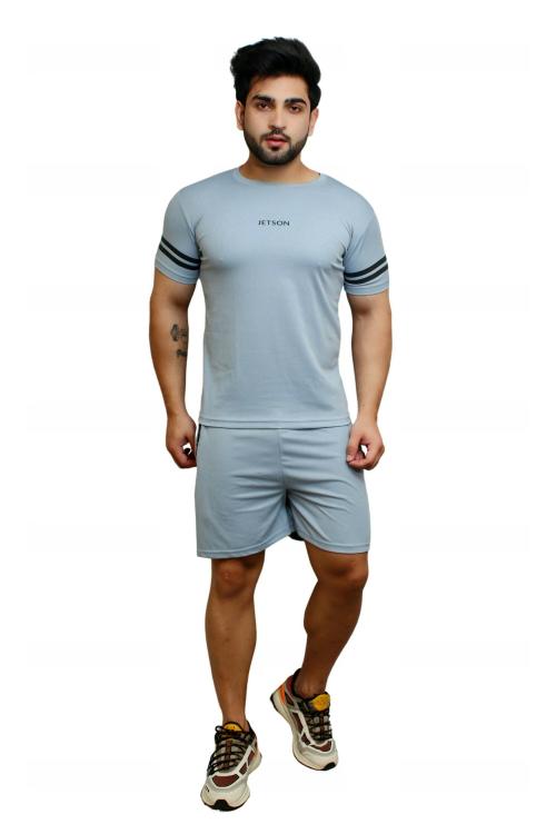 Buy JETSON Men's Track Suit Sporty and Stylish Combo tshirt and Shorts ...