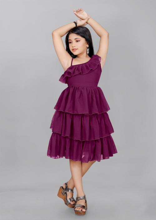 Buy JULEE Girls Georgette Fit & Flare Dress Online at Best Prices in ...