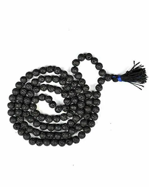 Buy Shubhanjali store Lava Stone Semi Precious Crystal Thread Knotted ...