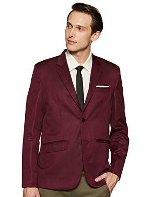 Buy Luxrio Men Maroon Blazer Online at Best Prices in India - JioMart.