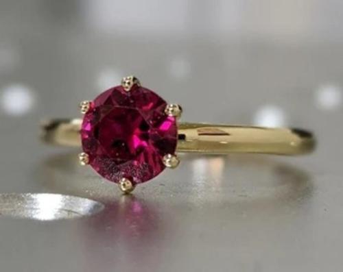 Buy Chopra Gems & Jewellery Brass Ruby Stone Ring (Men and Women ...