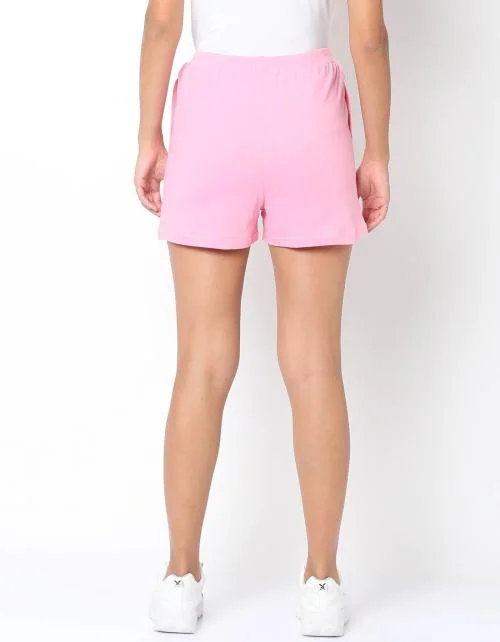 Buy THE DRY STATE Solid Women Pink Night Shorts Online at Best Prices ...