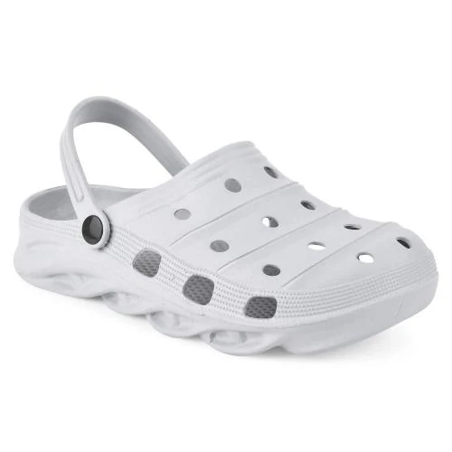 Buy Paragon Light Grey Ultra-Comfortable Self-Design Clogs for Men ...