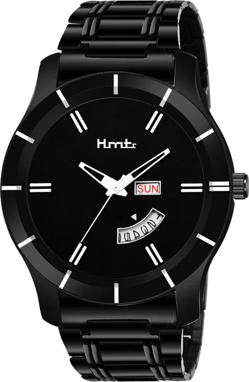 Buy Hmtr Analog Black Dial Black Strap Watch For Men (Hmtr-6079-Black ...