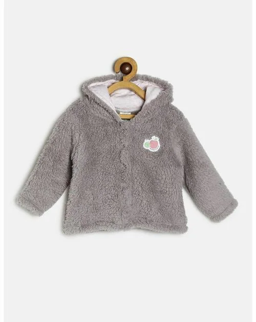 Buy MINI KLUB Baby Girls Grey Cotton Jacket Online at Best Prices in ...