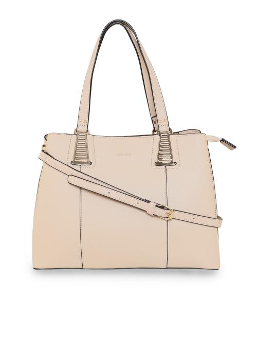 Buy ESBEDA Beige Color Structured Dryimill Handbag For Women Online at ...