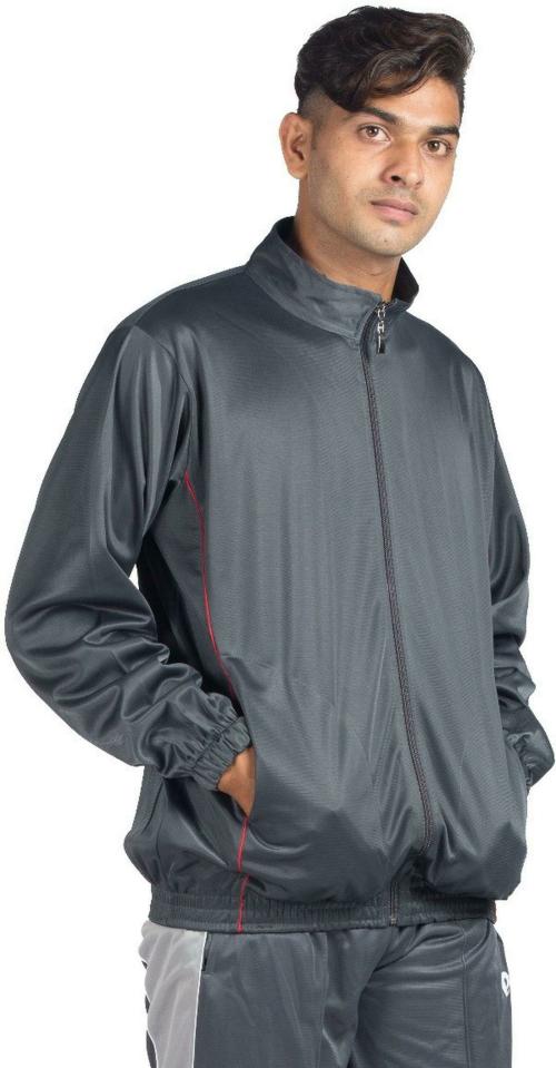 Buy Estro Men Grey Solid Polyester Sports Jacket Online at Best Prices ...