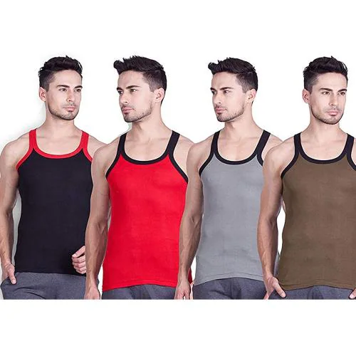 Buy IGNOTO Combo Pack of 4 (90CM)Cotton Blended Xylo Style Gym Vest for ...