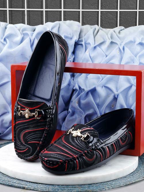 Buy Mr. Wonker Black Deziner Loafers for Women Online at Best Prices in India - JioMart.