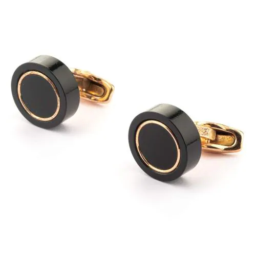 Buy The Tie Hub Brass Black Round Cufflink (Men) Online at Best Prices in India - JioMart.