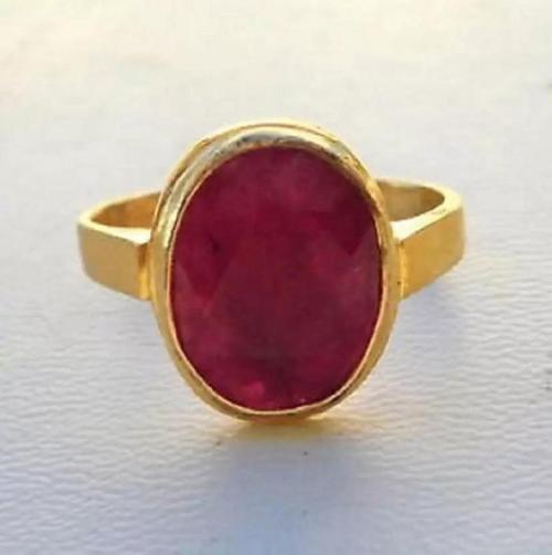 Buy Chopra Gems & Jewellery Brass Ruby Birthstone Rashi Ratan Stone ...
