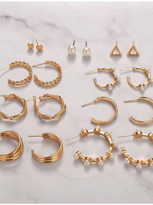 Buy Scintillare by Sukkhi Amazing Gold Plated Hoop Style Earrings Combo ...