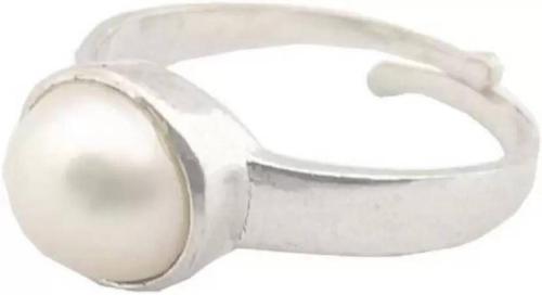 Buy Chopra Gems & Jewellery Brass Pearl Moti Stone Ring (Women and Men ...