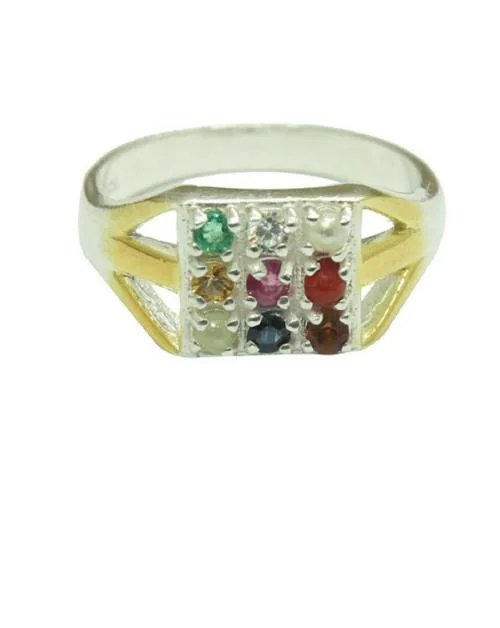 Buy Ceylonmine Navratan Ring Navgrah With Natural Navratan Stone Stone ...