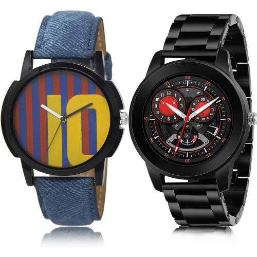 Buy TIMENTER New Model Messi Football And Black Chain Blue And Black ...