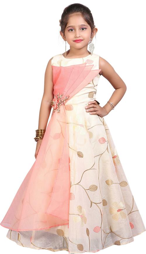 Buy Child Club Girl Multicolor Tissue Dress (6-7Y) Online at Best ...