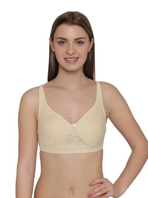 Buy Clovia Beige Solid Cotton Single Full Coverage Bra Online at Best Prices in India - JioMart.