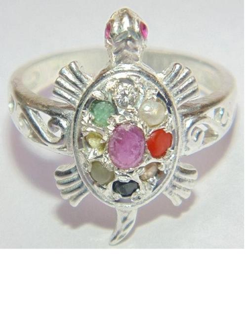 Buy CEYLONMINE Navratna Ring Navratan Stone Ring Natural Lab Certified ...