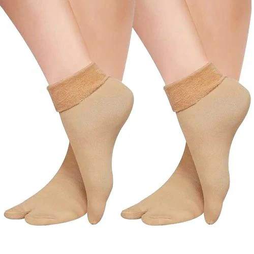 Buy Galvo Store Ankle Fur Thumb Socks Thermal Socks Winter Velvet Pile ...