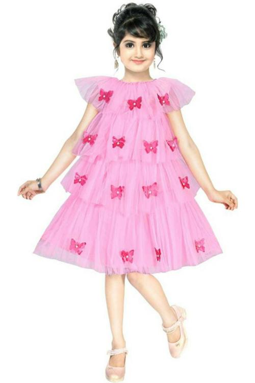 Buy Carrydreams Girls Pink Net Costume Wear Online at Best Prices in ...