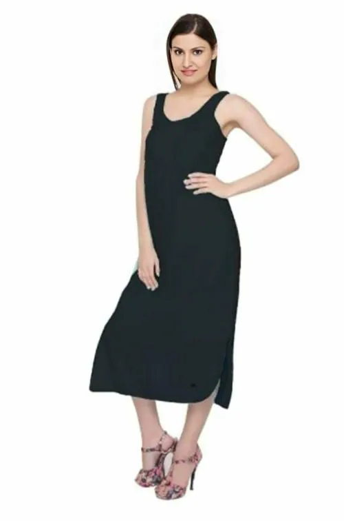 Buy Fash N Wish Womens Hosiery Cotton Full Length Camisole, Long Inner ...