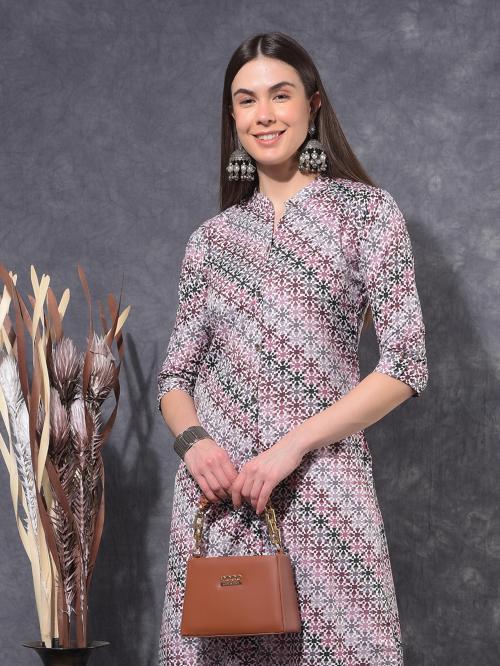 Buy Mamoose Women's PINK Colour Kurti Online at Best Prices in India ...