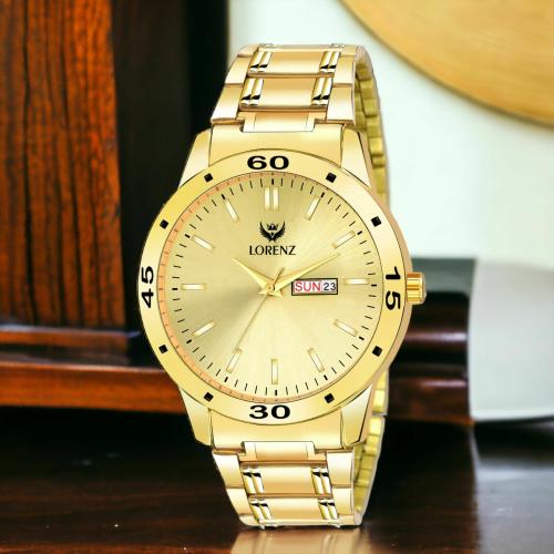 Buy Lorenz Gold Watch for Men | Watch for Boys- MK-2050W Online at Best ...