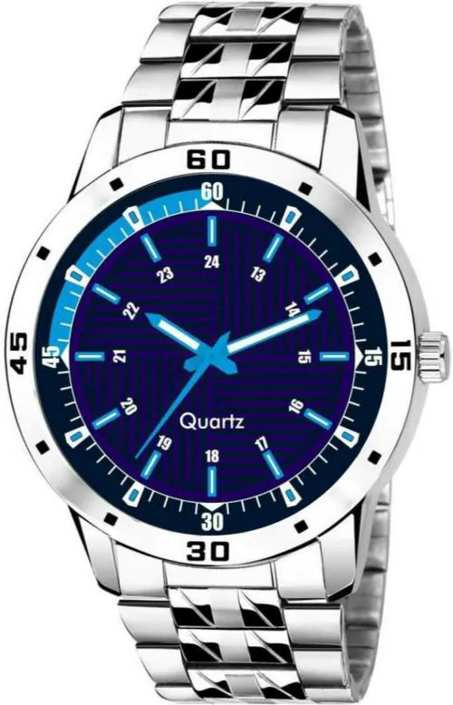 Buy Bolun Analog Blue Dial Silver Strap Watch For Men Online at Best ...