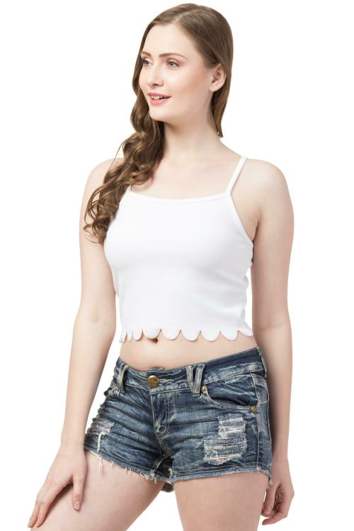 Buy GAURGEOUS Women Satin Fabric Solid White Color top For women Online ...