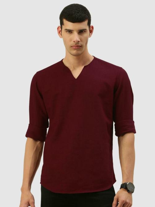 Buy Bene Kleed MAROON Solid Shirts Online at Best Prices in India - JioMart.